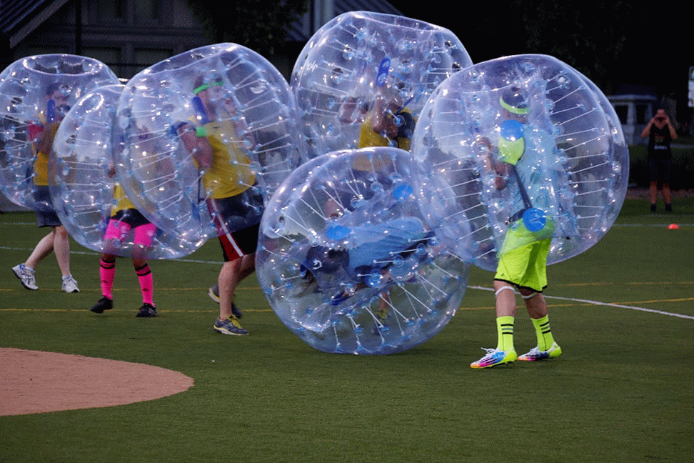 CHS Pics | Cal Anderson bubble soccer | CHS Capitol Hill Seattle