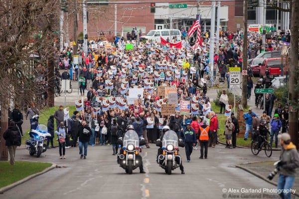 Small protest after big MLK Day march snarls Seattle traffic | CHS ...