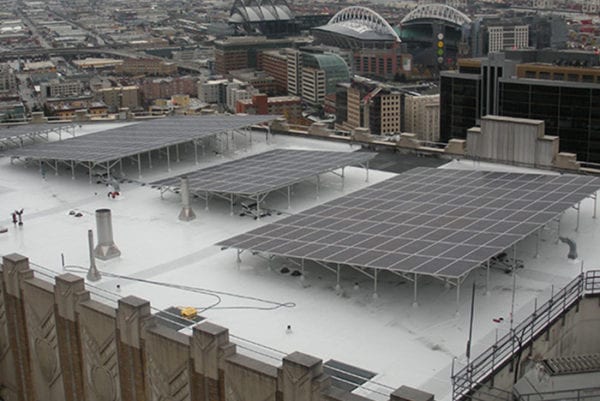 Grants power new solar arrays atop Harborview, Seattle Central | CHS ...