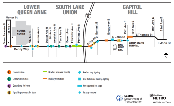 Changes on Denny Way and Capitol Hill hoped to make the 8 less late ...