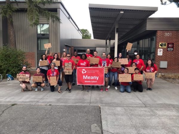 Seattle teachers union members consider strike vote as negotiations ...