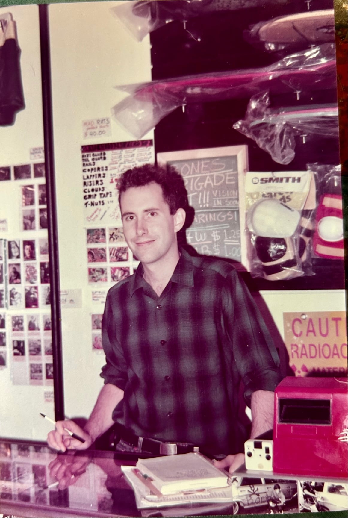 02 — Bruce Pavitt behind the counter at Fallout Records ca. 1984 ...