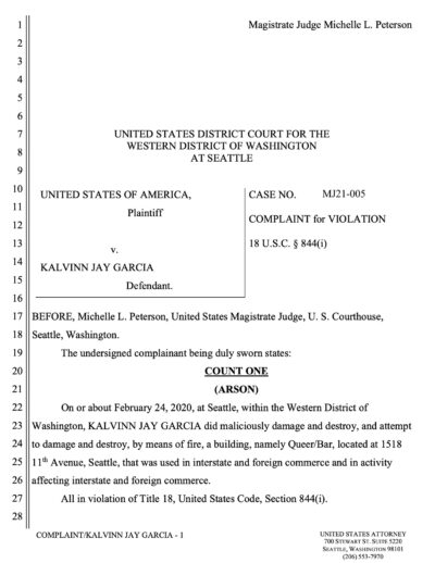 4 Year Sentence In Winter 2020 Hate Arson At Capitol Hills Queer Bar