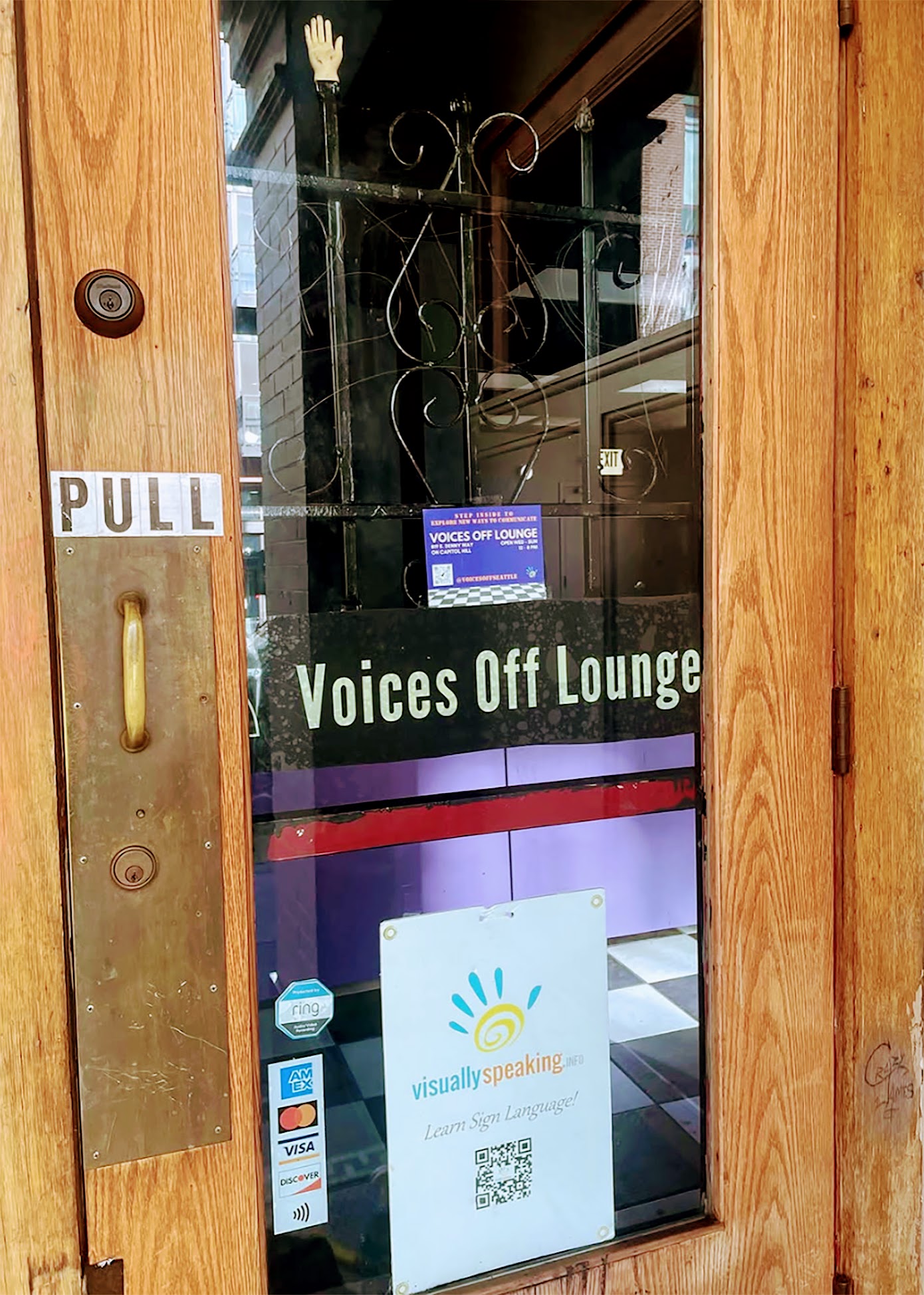 Visually Speaking front door | CHS Capitol Hill Seattle News