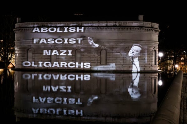 Seattle anti-Trump protests including ‘PUNCH A NAZI’ illuminated ...