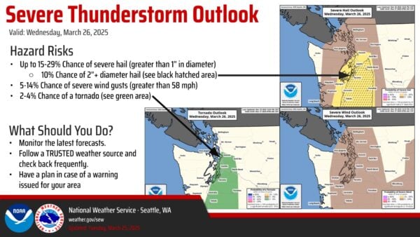 Rare ‘severe thunderstorm’ warning part of unusual Seattle spring ...