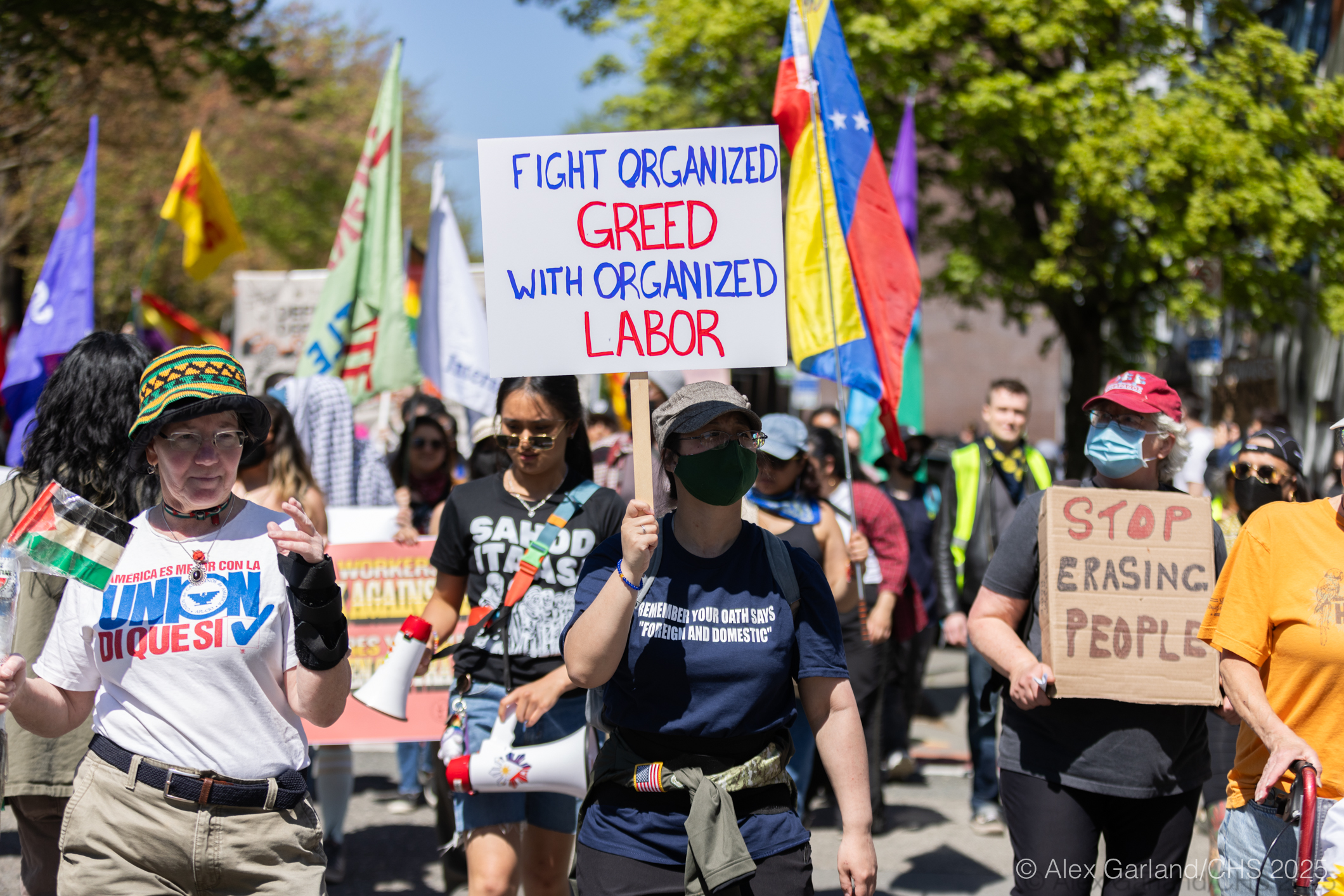May Day 2025 in Seattle crosses Capitol Hill with rally, chants, and ...