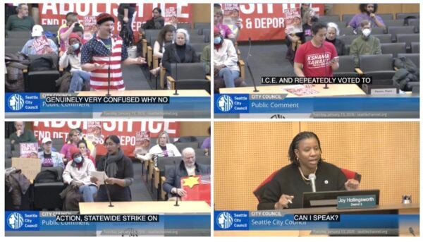 ICE protest disrupts Seattle City Council meeting | CHS Capitol Hill ...